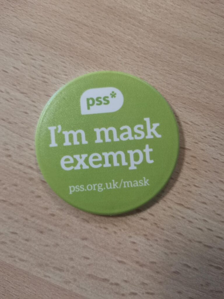 'I'm mask exempt' badges | PSS